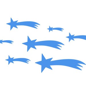 Paper Shooting Star Cut Outs - Shooting Star Shapes, Princess Birthday ...