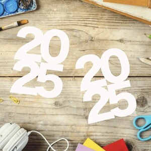 Paper Number 2025 Shape, Number 2025 Shape Cut Outs, Paper 2025 Die Cut ...