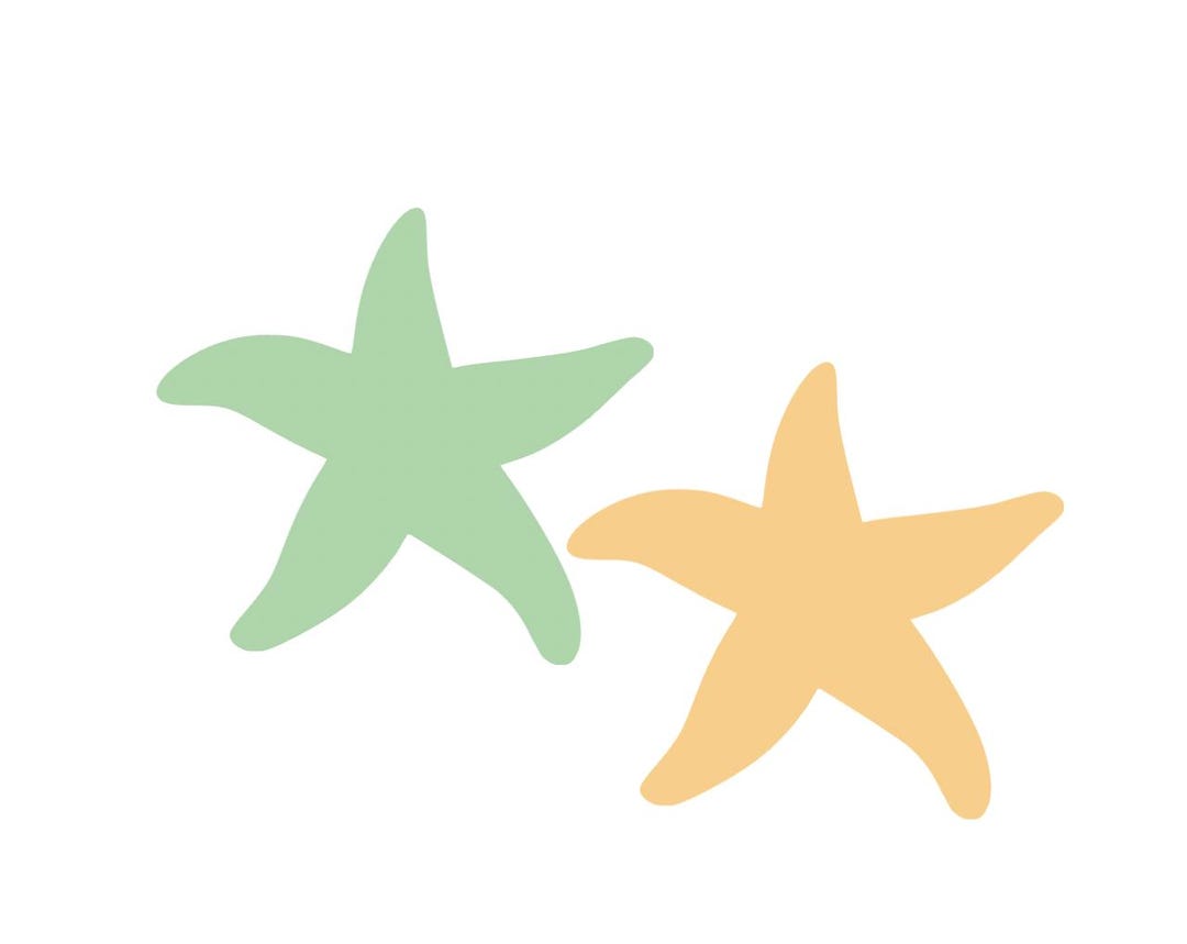 Starfish Cut Outs - Paper Starfish, Under the Sea Decor, Starfish Die ...