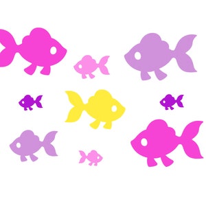 Cute Fish Paper Cut Outs - Paper Fish Shape, Cute Fish Die Cuts, Fish ...