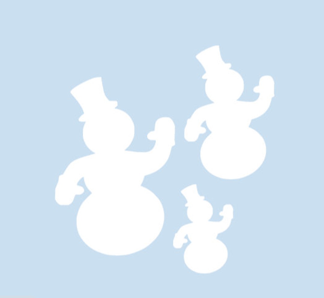 Snowman Cut Outs - Paper Snowman, Holiday Decor, Snowman Die Cuts ...