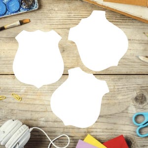 Paper Police Badge Cutout - Police Badge Shape, Paper Badge Cut Out ...