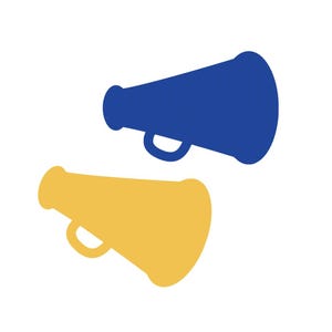 Paper Megaphone Cut Outs - Megaphone Shapes, Cheerleader Decor, Paper ...