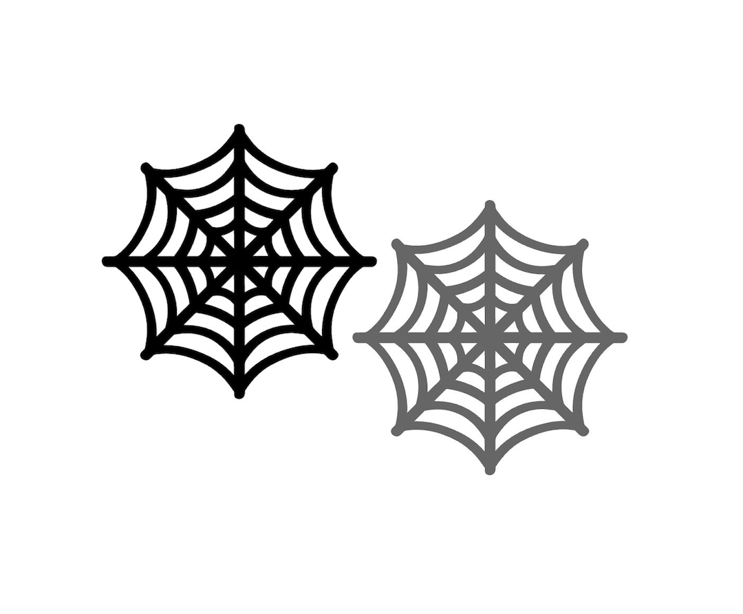Spider Web Cut Outs - Paper Spider Web, Halloween Decor, Spiderweb Die ...