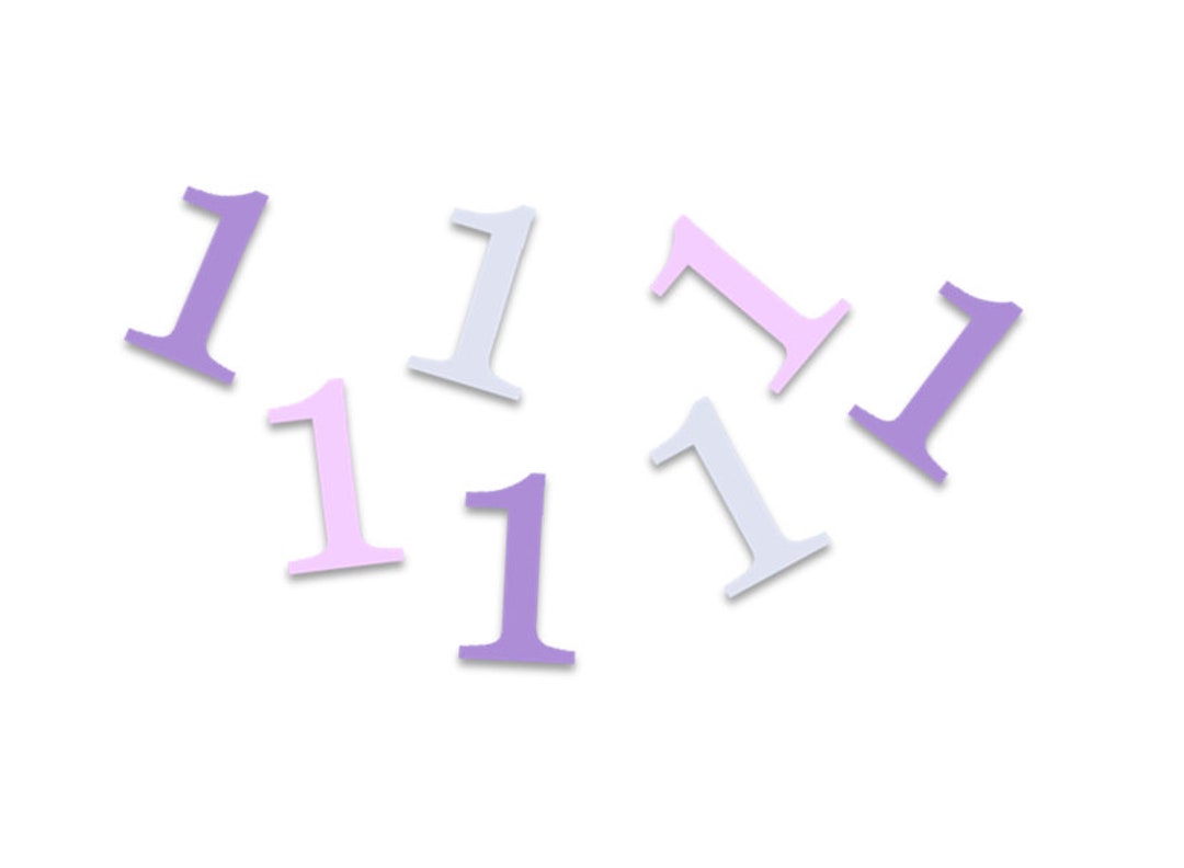 Paper Number 1 Shape, Number One Shape Cut Outs, Paper One Die Cut DIY ...