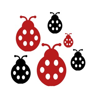 Ladybug Cut Outs - Ladybug Decor, Lady Bug Die Cuts, Ladybug Shapes ...