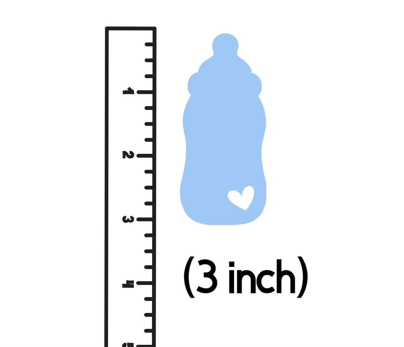 Paper Baby Bottle Cut Outs - Baby Shower Baby Bottle Decor, Baby Bottle ...