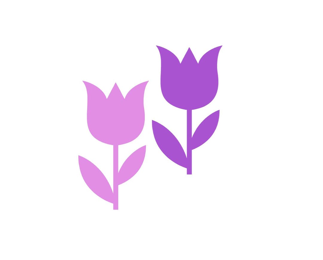 Tulip Cut Outs - Paper Tulip Confetti, Tulip Decor, Tulip Die Cut Out ...