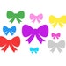 Bow Paper Cut Outs - Paper Bow Shape, Bow Die Cuts, Bow Cutouts, Paper ...