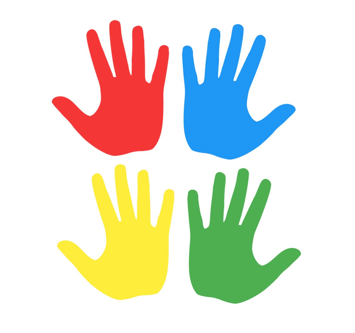 Hand Cut Outs - Hand Decor, Hand Die Cuts, Paper Hand Shapes, Hand Cut ...