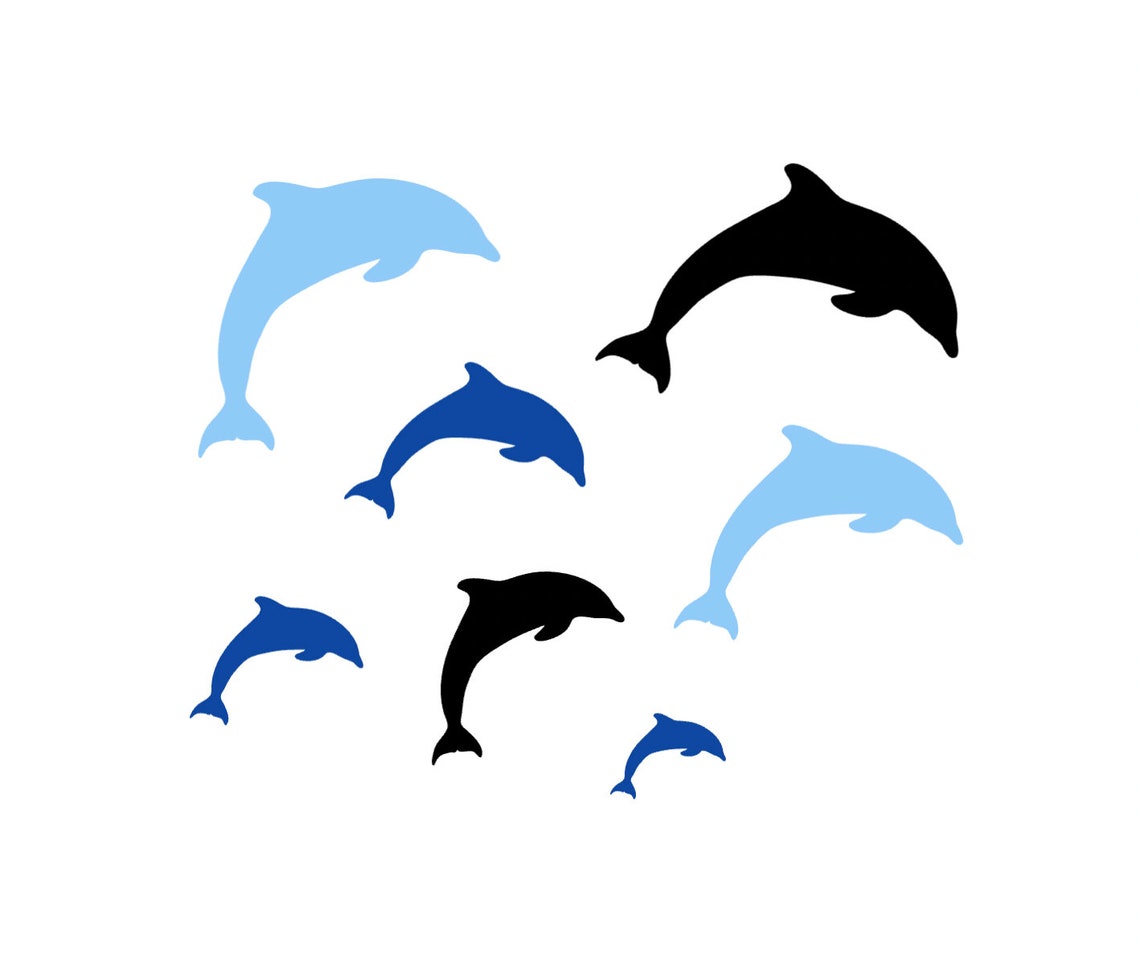 Dolphin Paper Cut Outs - Paper Dolphin Shape, Dolphin Die Cuts, Dolphin ...