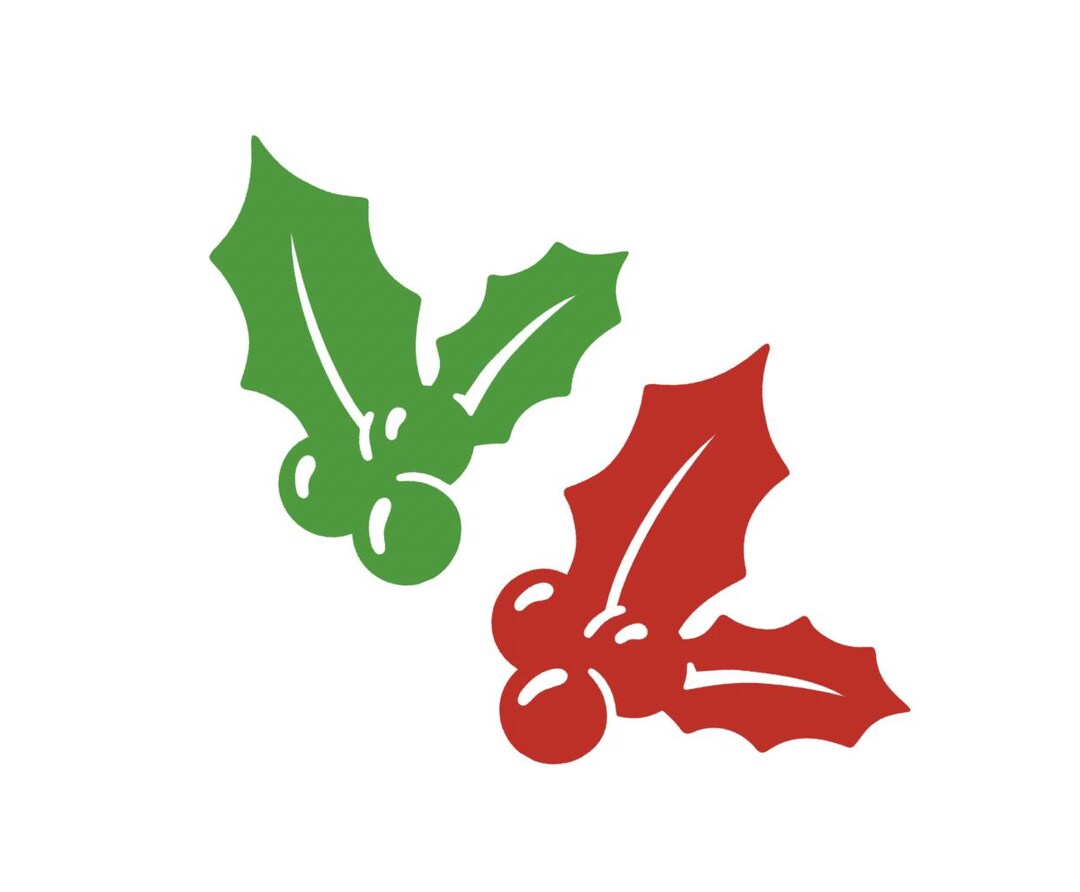 Holly and Berry Paper Cut Outs - Holly and Berry Cardstock for ...