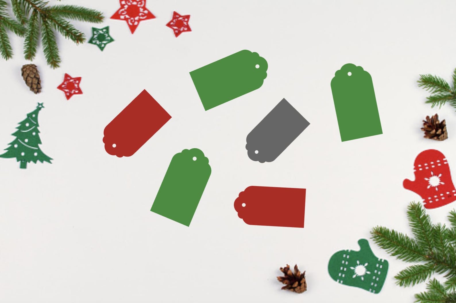 Paper Gift Tags - Scallop Top Paper Gift Tags, Scallop Top Price Tags ...