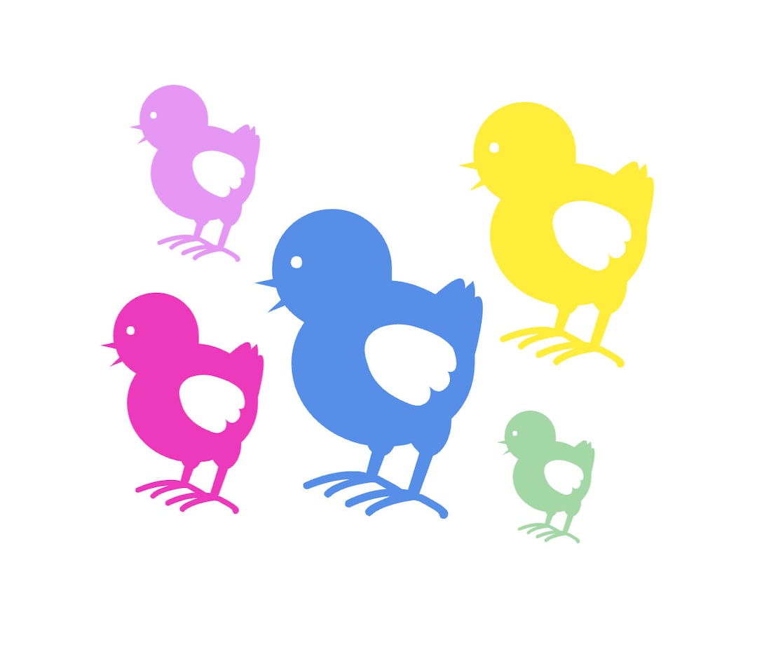 Baby Chick Cut Outs - Paper Baby Chickens, Easter Chicks, Easter Decor ...