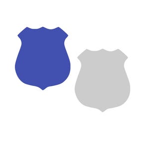 Paper Police Badge Cutout - Police Badge Shape, Paper Badge Cut Out ...