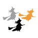 Witch Cut Outs - Paper Witch, Halloween Decor, Witch Die Cuts, Witch ...