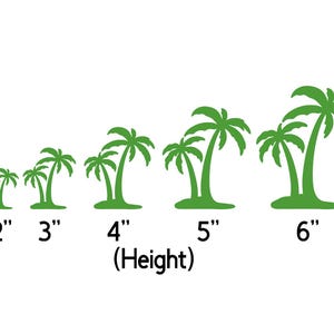 Palm Trees Cut Outs - Beach Decor, Tropical Die Cuts, Paper Palm Tree ...