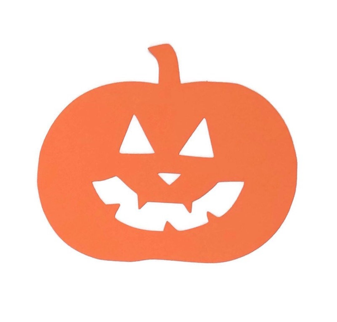Pumpkin Paper Cut Out - Set of 25 - Halloween Jack O Lantern Paper Die ...