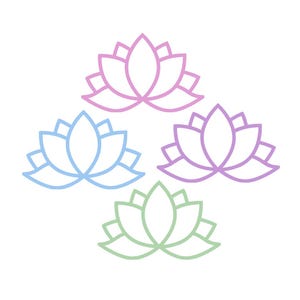 Lotus Flower Cut Outs - Paper Lotus Flower, Lotus Flower Die Cuts ...