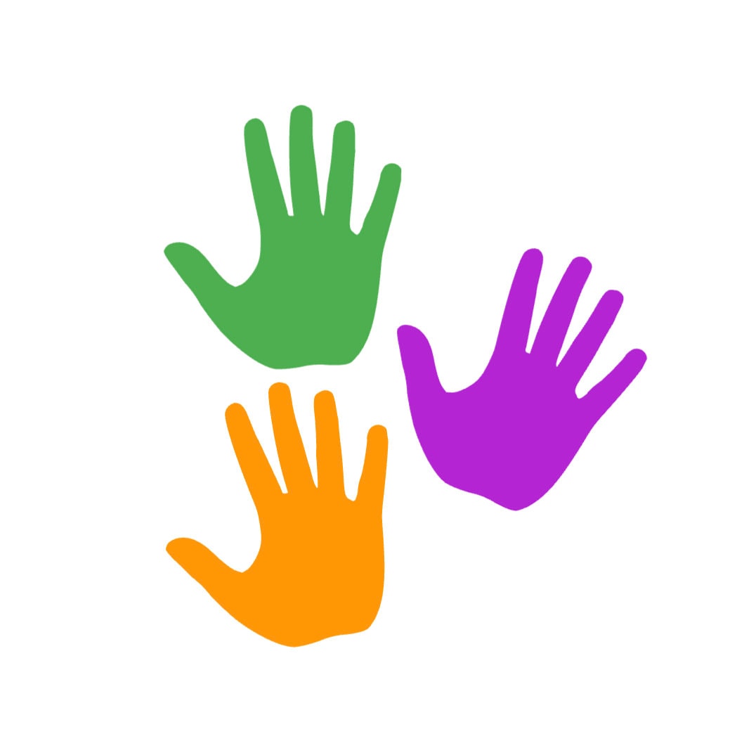 Hand Cut Outs - Hand Decor, Hand Die Cuts, Paper Hand Shapes, Hand Cut ...