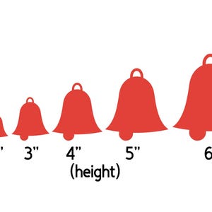 Paper Bell Cutouts - Paper Bell Dye Cuts, Christmas Bell Shapes, Paper ...