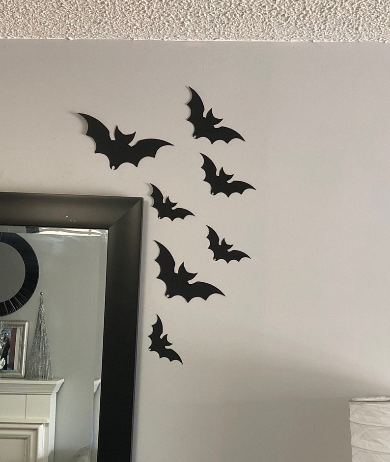 Bat cut outs Paper Bats Halloween Decor Bat Die Cuts Bat | Etsy