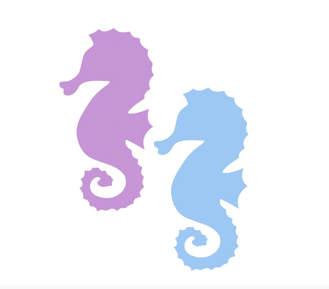 Seahorse Cut Outs - Paper Seahorse, Under the Sea Decor, Sea Horse Die ...