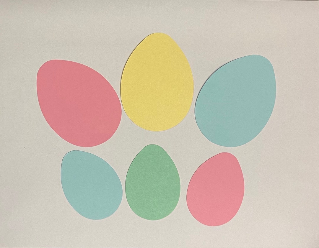Easter Egg Cut Outs - Paper Die Cut Easter Eggs Cut Outs, Easter Decor ...