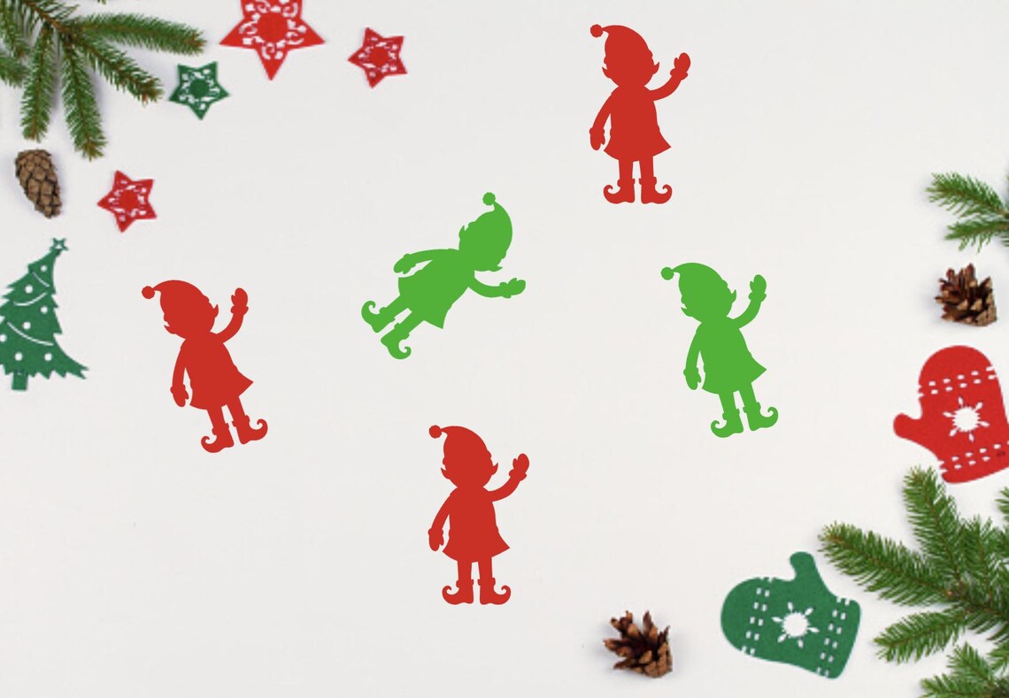 Christmas Elf Cut Outs – Paper Christmas Elf, Elves Die Cuts & Shapes ...