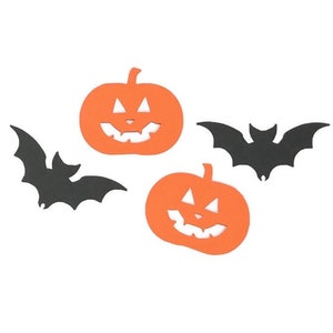 Pumpkin Paper Cut Out - Set of 25 - Halloween Jack O Lantern Paper Die ...