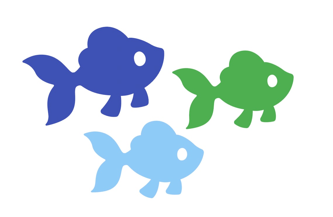 Cute Fish Paper Cut Outs - Paper Fish Shape, Cute Fish Die Cuts, Fish ...