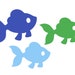 Cute Fish Paper Cut Outs - Paper Fish Shape, Cute Fish Die Cuts, Fish ...