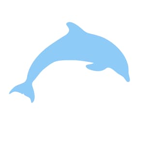 Dolphin Paper Cut Outs - Paper Dolphin Shape, Dolphin Die Cuts, Dolphin ...