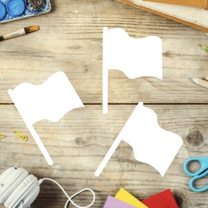 Flag Cut Outs - Paper Flag, Flag Die Cuts, Flag Decor Cut Out, Flag ...