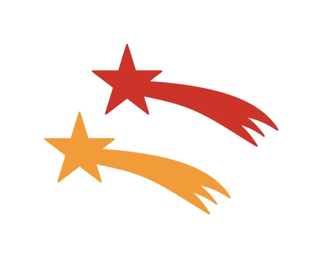 Paper Shooting Star Cut Outs - Shooting Star Shapes, Princess Birthday ...