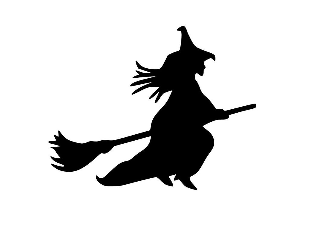 Witch Cut Outs - Paper Witch, Halloween Decor, Witch Die Cuts, Witch ...