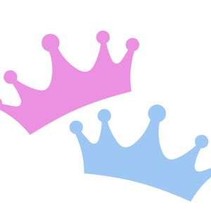 Paper Crown Cut Outs - Crown Shapes, Princess Birthday Decor, Crown ...