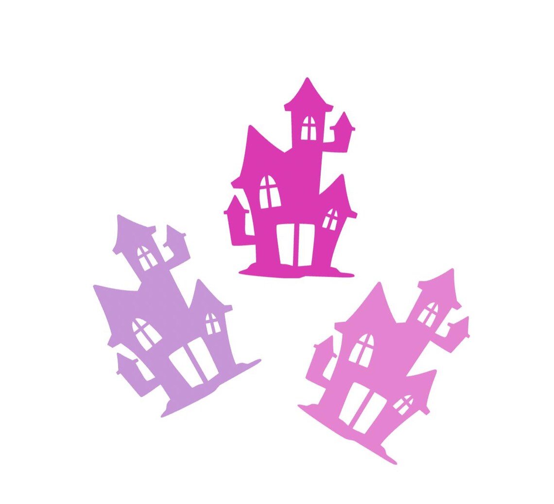 Haunted House Cut Outs - Paper Haunted House, Halloween Cutouts ...