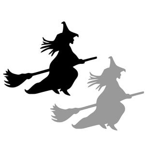 Witch Cut Outs - Paper Witch, Halloween Decor, Witch Die Cuts, Witch ...