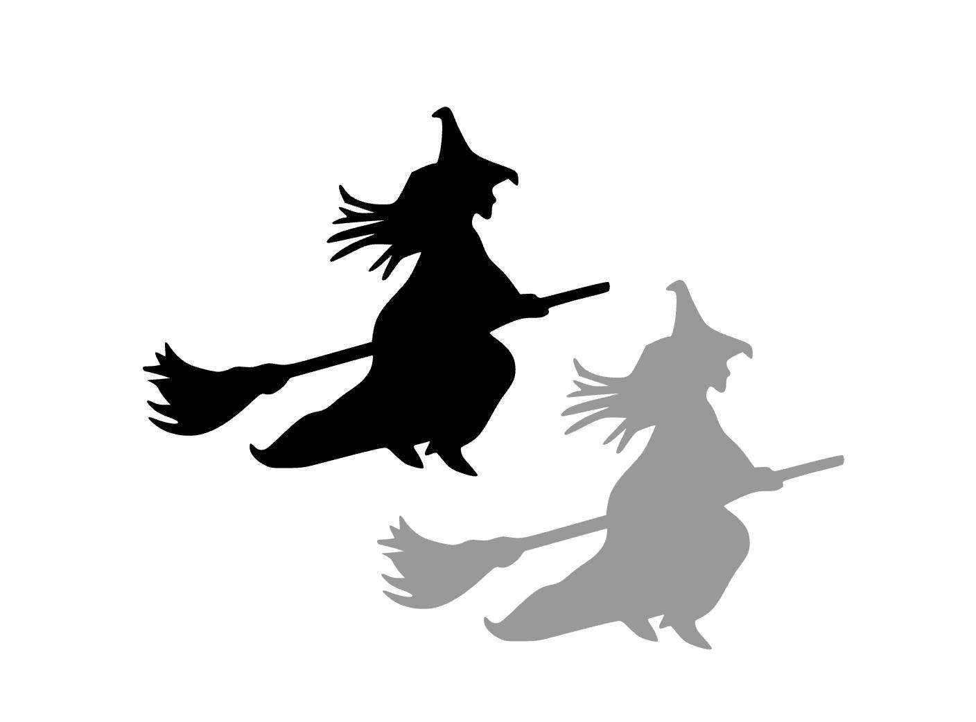 Witch Cut Outs - Paper Witch, Halloween Decor, Witch Die Cuts, Witch ...
