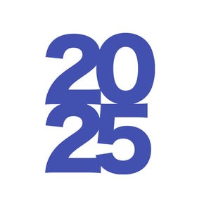 Paper Number 2025 Shape, Number 2025 Shape Cut Outs, Paper 2025 Die Cut ...