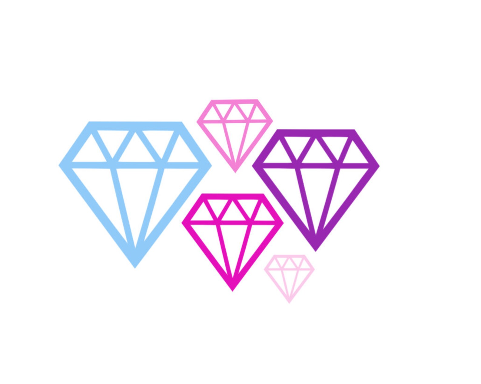 Diamond Cut Outs - Paper Diamonds, Diamond Decor, Diamond Shape ...