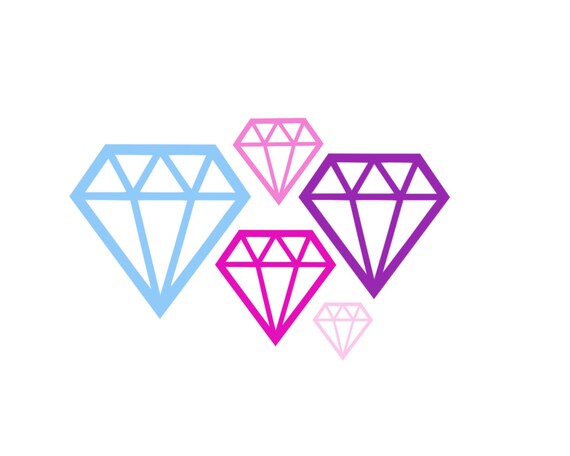 Diamond cut outs paper diamonds diamond decor diamond | Etsy