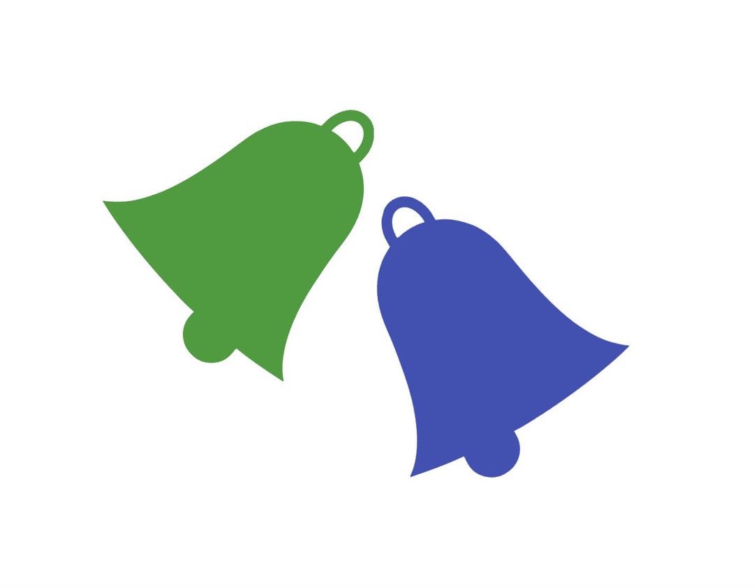 Paper Bell Cutouts - Paper Bell Dye Cuts, Christmas Bell Shapes, Paper ...