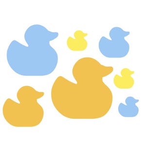 Duck Paper Cut Outs - Paper Duck Shape, Duck Die Cut, Duck Cut Outs ...