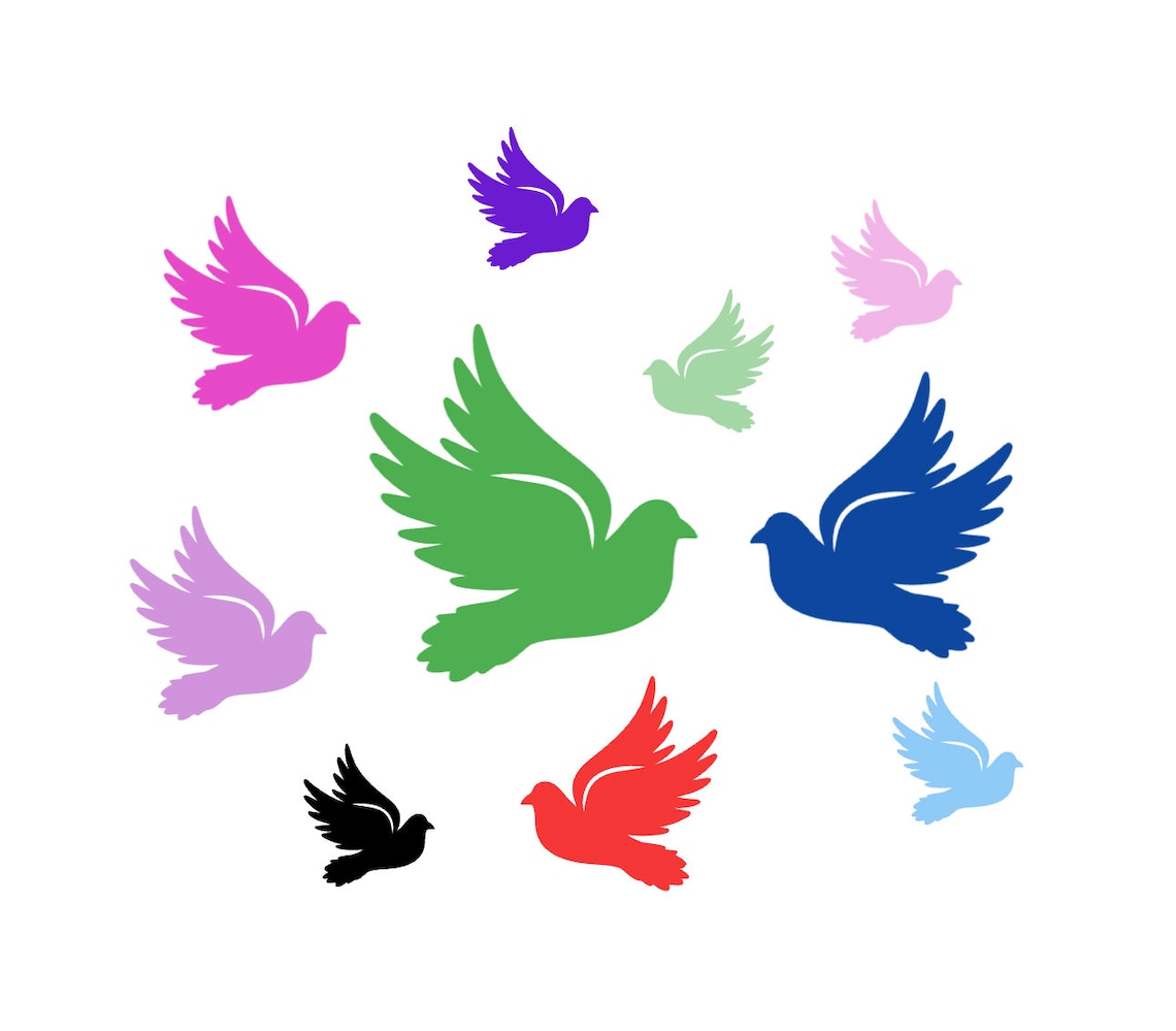 Dove Paper Cut Outs – Paper Doves, Dove Die Cuts for Scrapbooking ...
