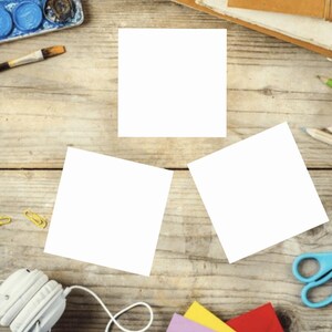 Paper Square Shapes, Paper Square Cut Outs, Square Paper Die Cut, Card ...