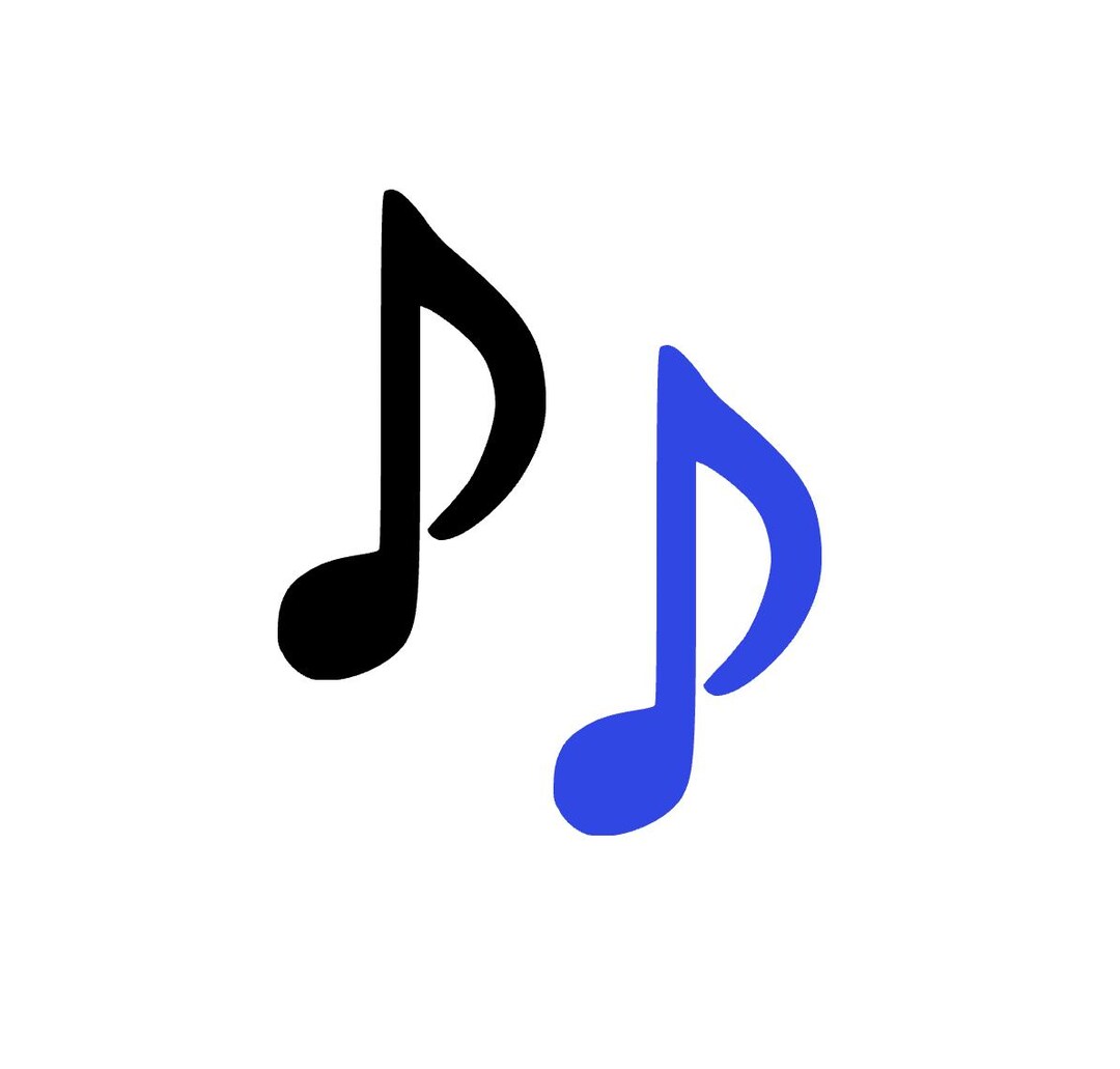 Music Note Cut Outs - Paper Music Note, Musical Decor, Music Note Die ...