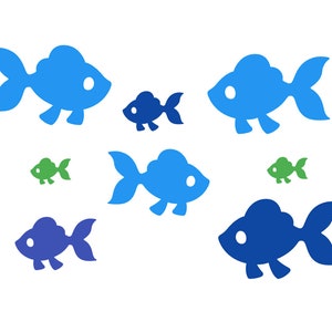 Cute Fish Paper Cut Outs - Paper Fish Shape, Cute Fish Die Cuts, Fish ...