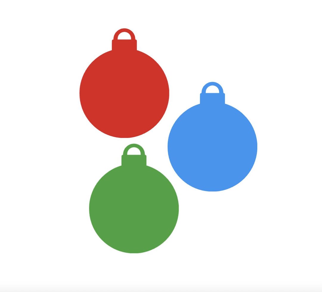 Christmas Ornament Cut Outs – Paper Ornaments, Die Cuts for Holiday ...